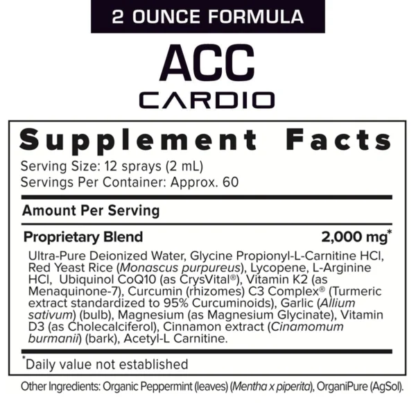 ACC Cardio Extra Strength – Optimum Health Stores | Dietary & Herbal ...